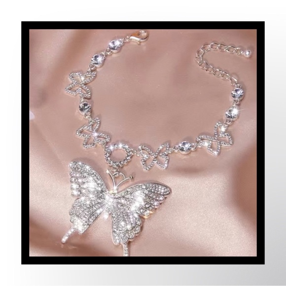 Jewelry | Butterfly Chain Large Butterfly Shape Pendant Adjustable ...